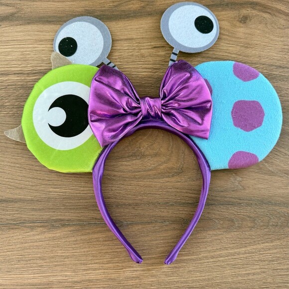 Disney | Accessories | Monsters Inc Mouse Ears Headband Mike Wazowski ...